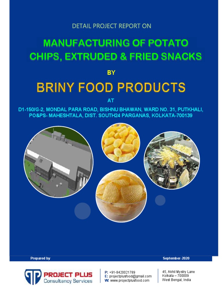 Potato Chips and Extruded Snacks Project | PDF | Foods | Agriculture