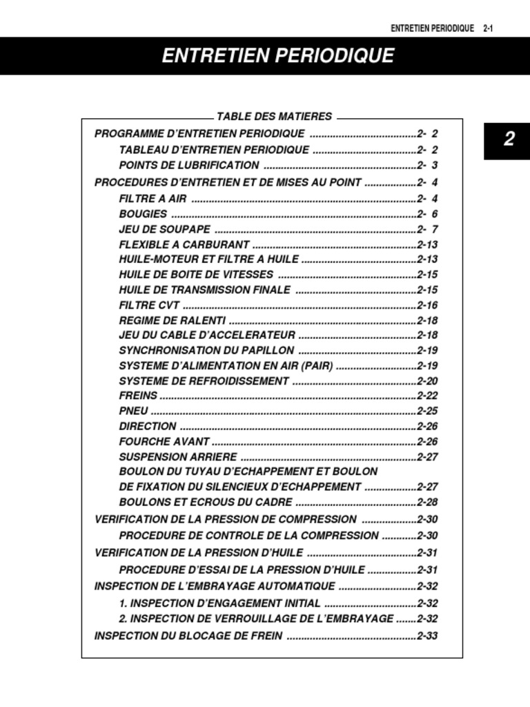 2-Entretien - Periodique Burgman 650 | PDF | Huile de moteur ...