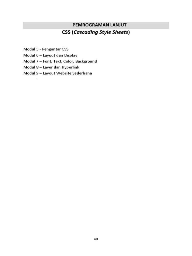 Prak Pertemuan 5 CSS - 1 | PDF