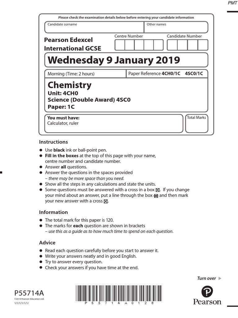January 2019 QP - Paper 1C Edexcel Chemistry IGCSE | PDF | Oil | Petroleum