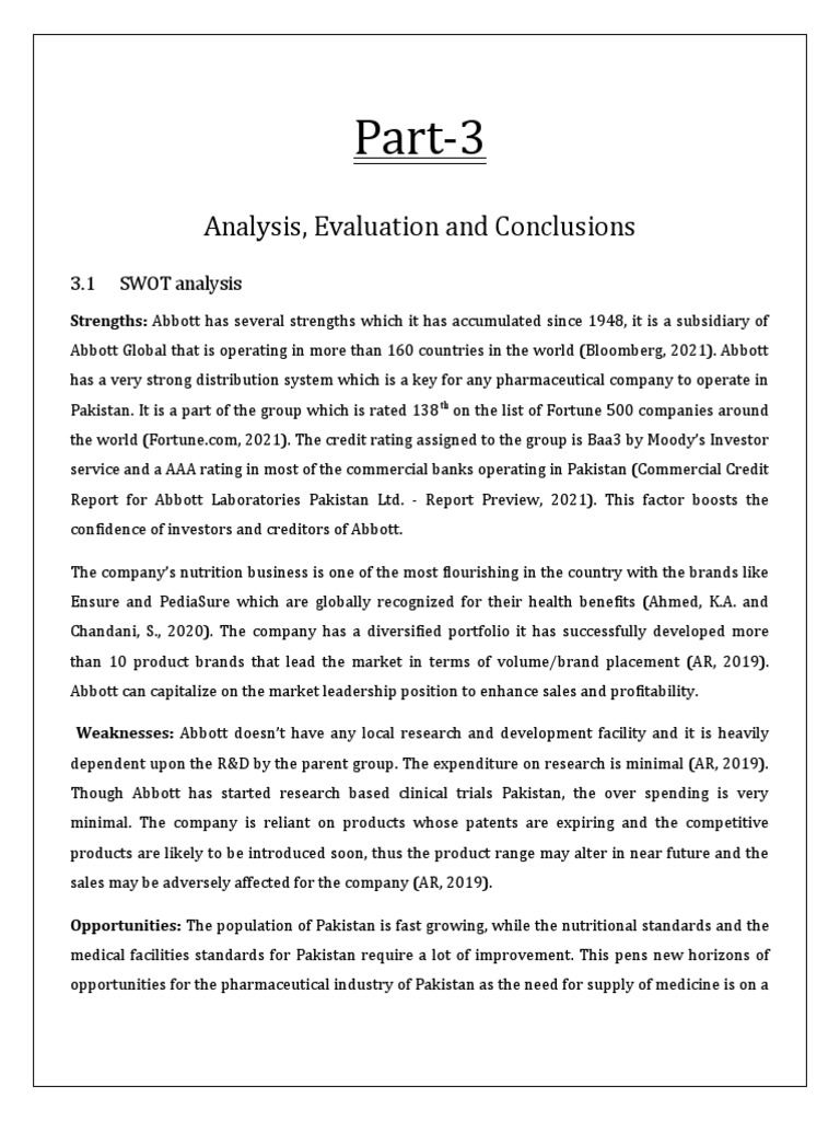 Abbott Laboratories SWOT & Segment Analysis | PDF | Finance & Money ...