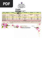 Sample-Class Program and Teachers Program | PDF | Educational ...
