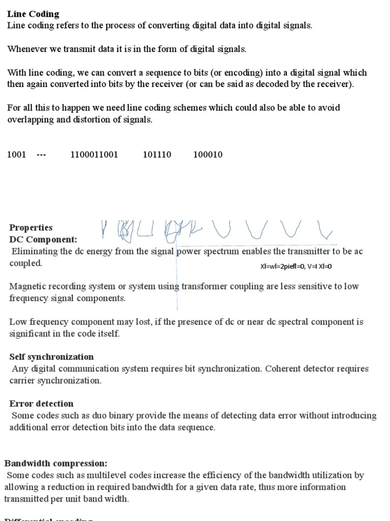 20 10 20 Line Coding Download Free Pdf Computing Signal Processing
