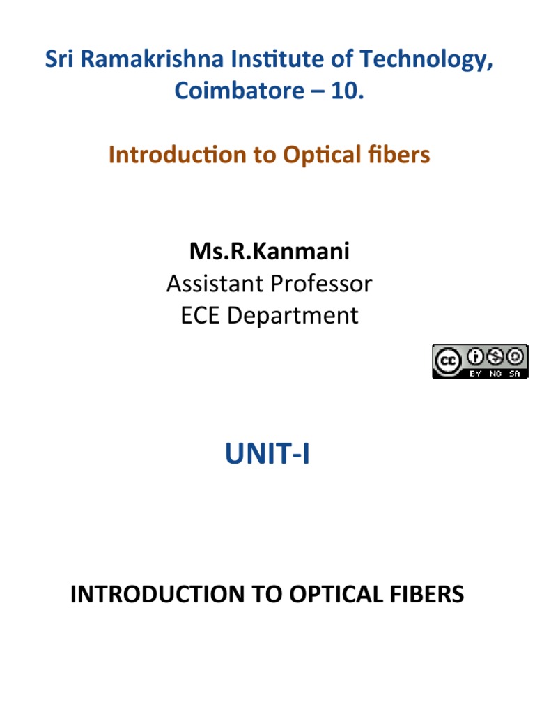 Introduction To Optical Fibers | PDF | Optical Fiber | Fiber Optic ...