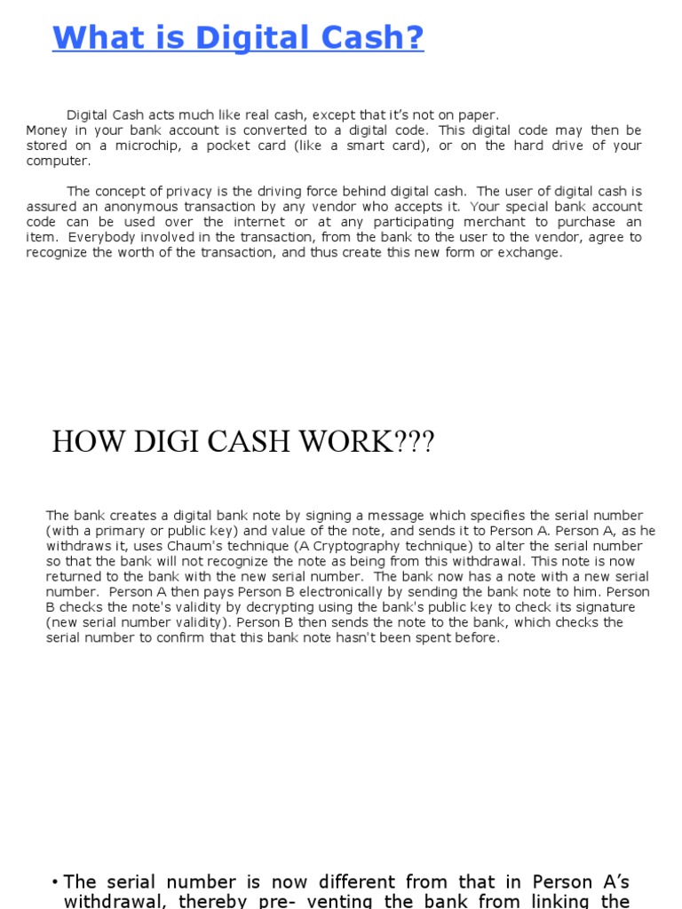 Digicash Cybercash | PDF | Public Key Cryptography | Cryptography