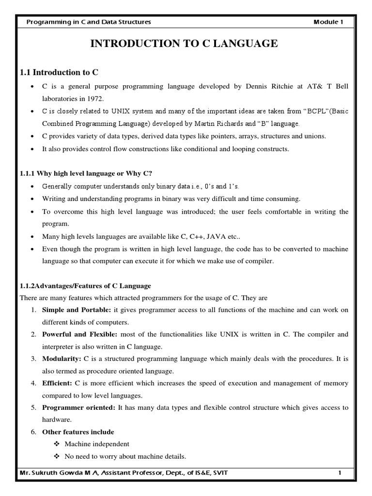 Module1 - PCD Engineering Notes | PDF | Programming | Computer Program