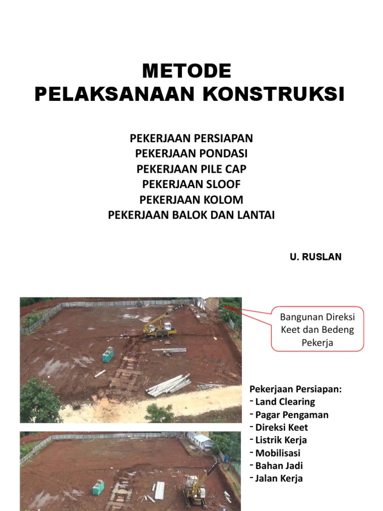 B Metode Pelaksanaan Konstruksi-Bangunan Gedung | PDF | Teknologi ...