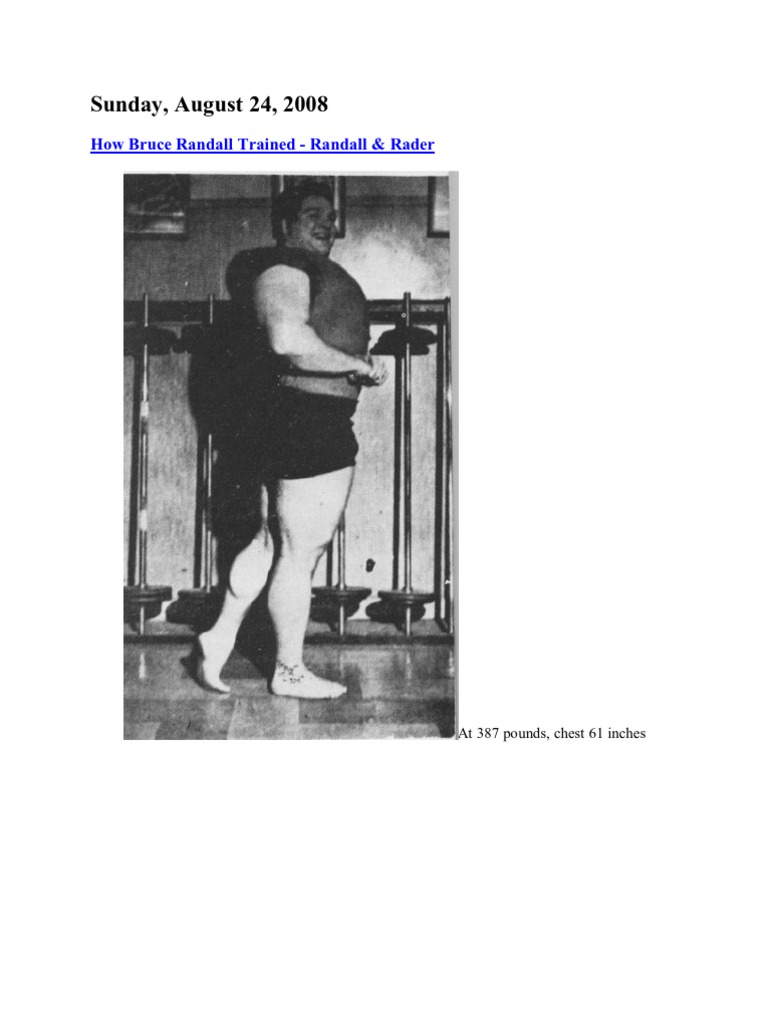 Bruce Randall | PDF | Lunch | Eating