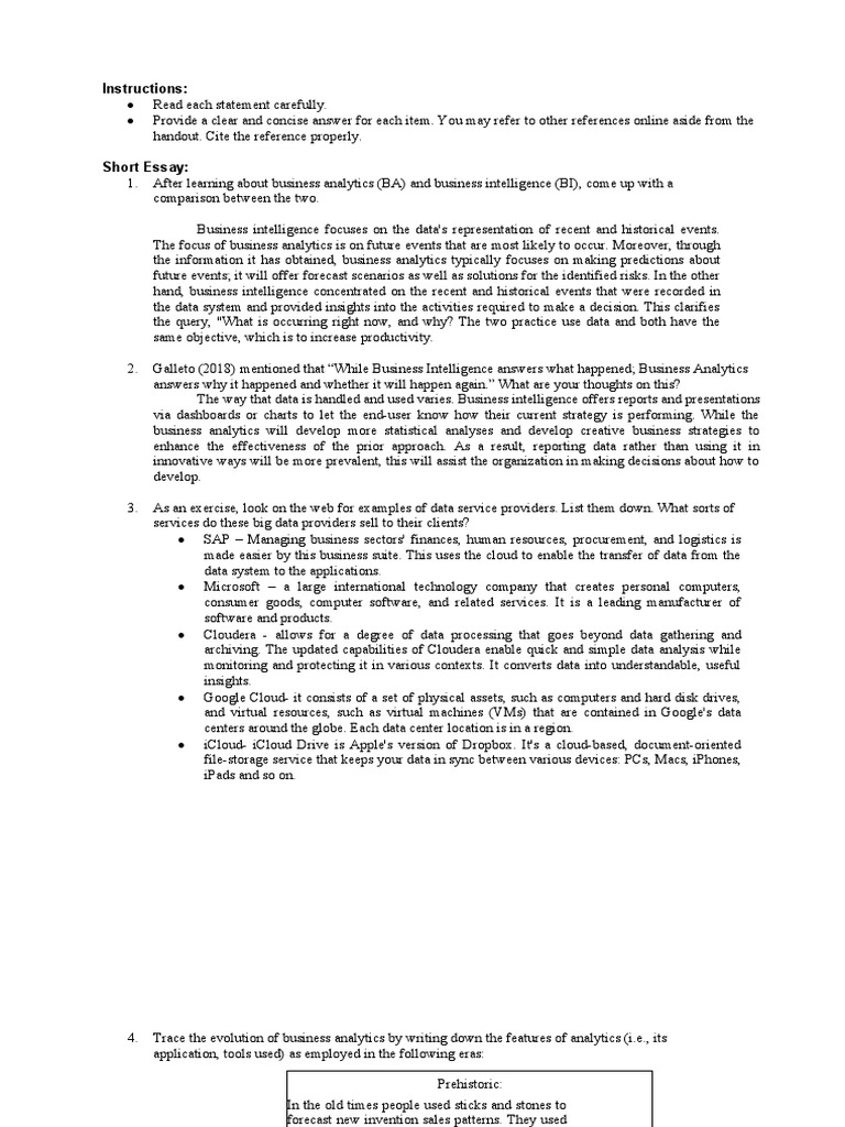 Business Analytics 1 1 Pdf