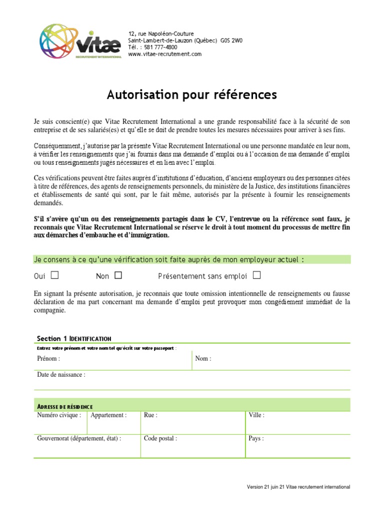 Autorisation References | PDF