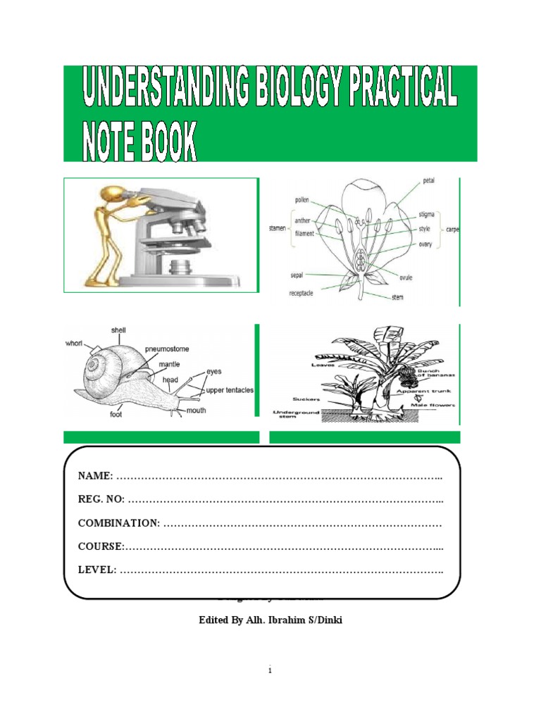 Biology Practical Notebook | PDF | Anatomical Terms Of Location ...