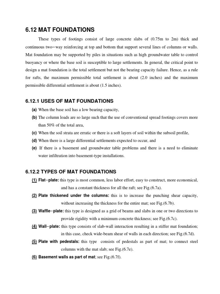 Design of Mat Foundations Using the Conventional Rigid Method | PDF ...