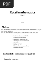 Retail Formula Cheat Sheet | PDF | Gross Margin | Merchandising