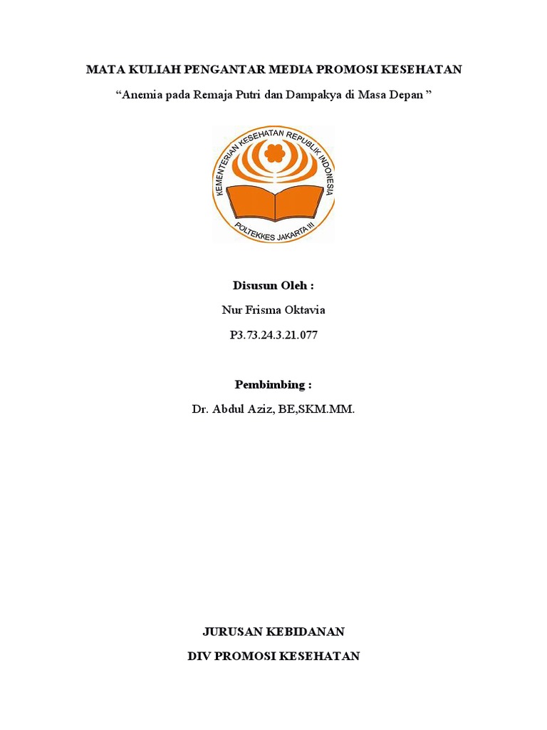 Mata Kuliah Pengantar Media Promosi Kesehatan | PDF