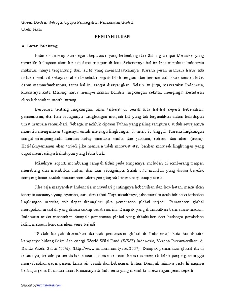 Contoh Proposal PKM Gagasan Tertulis | PDF