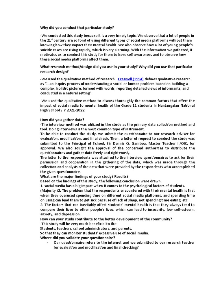 Possible Questions | PDF | Social Media | Popular Culture & Media Studies