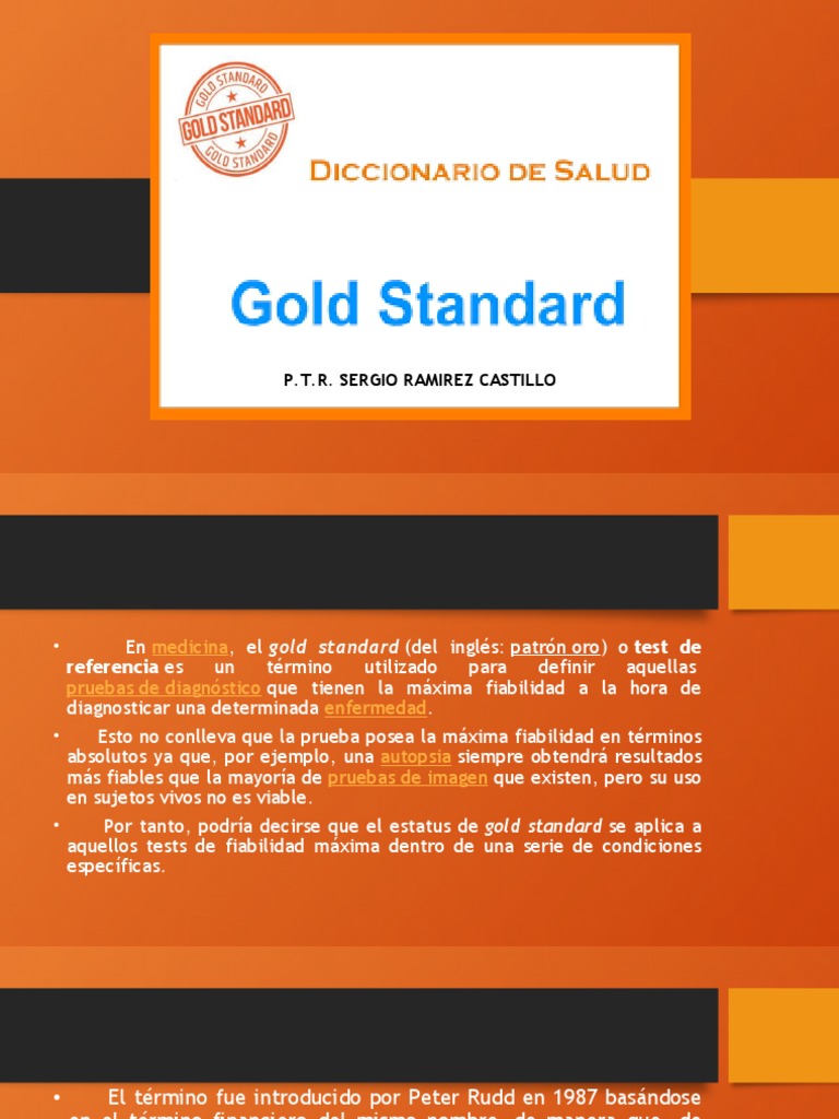 Gold Standar en Radiologia | PDF | Diagnostico medico | Medicina CLINICA