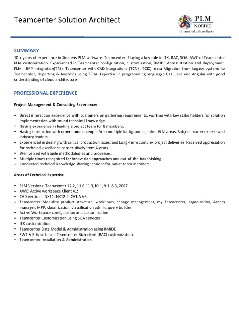 Teamcenter PLM Customization Expert | PDF | Product Lifecycle | Eclipse (Software)