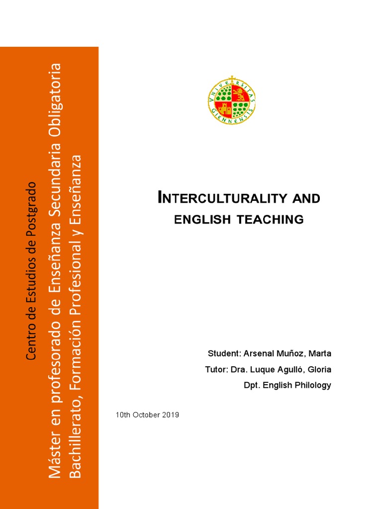 Interculturality and English Teaching | PDF | Cross Cultural Communication | Learning