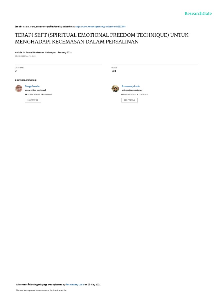 Terapi Seft Spiritual Emotional Freedom Technique | PDF | Endocrine ...