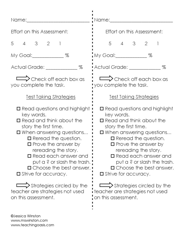 Assessment Checklist | PDF