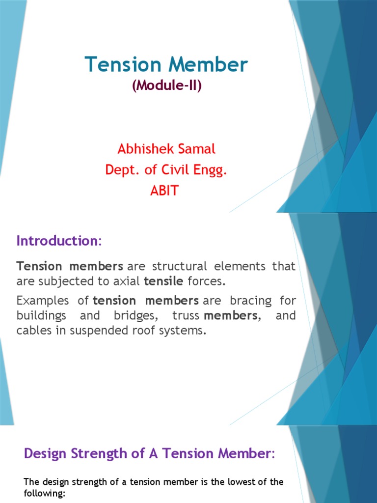 Tension Member | PDF