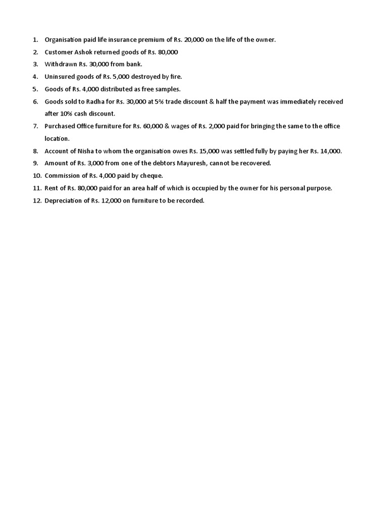 Journal Entry Assignment Examples | PDF