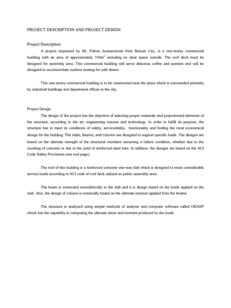 One-Storey Building Design | PDF