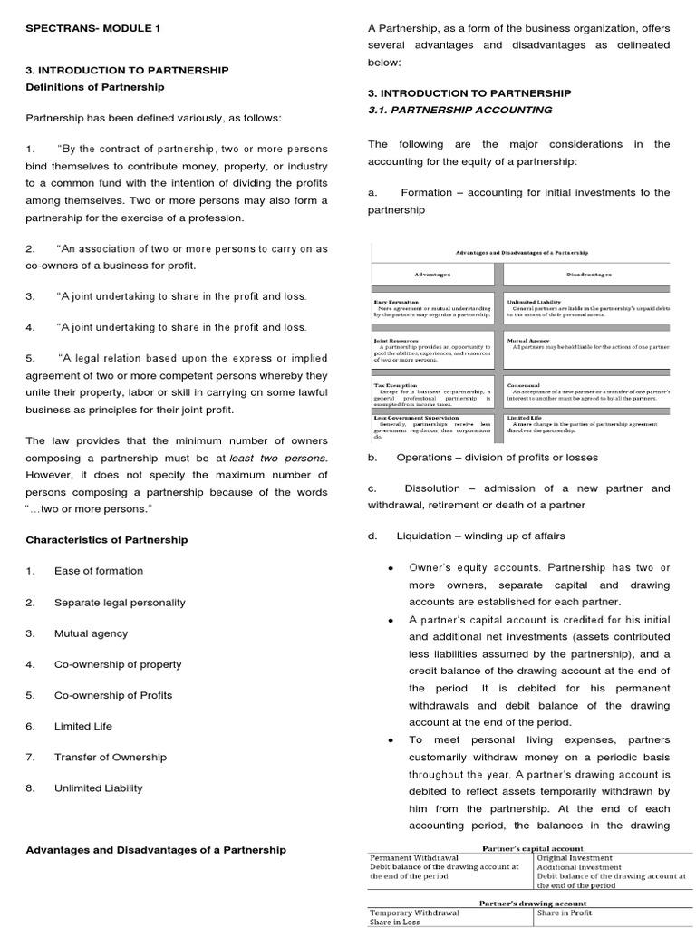 Spectrans M1 M2 | PDF | Debits And Credits | Partnership