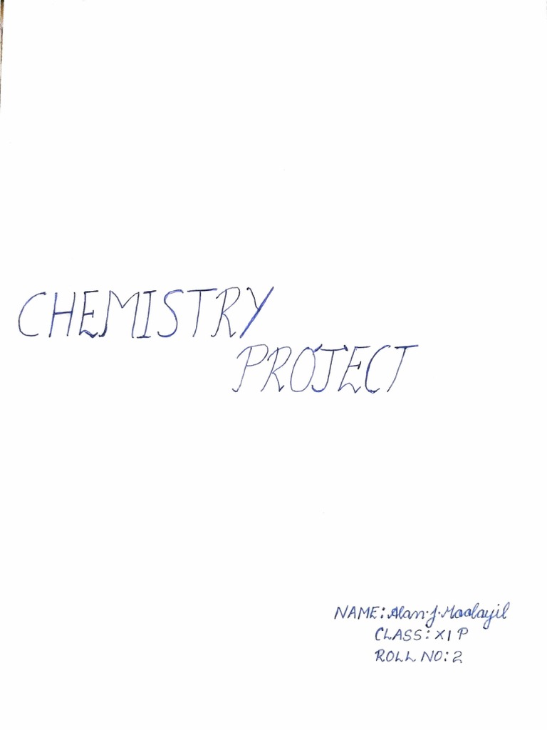 Chem Project T2 | PDF