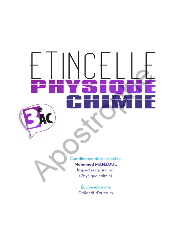 Etincelle PC 3ac Cahier-Dactivite | PDF | Mouvement de rotation | Feu ...