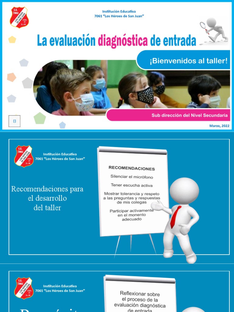 Sesión de Aprendizaje - Evaluación Diagnostica | PDF | Evaluación | Aprendizaje