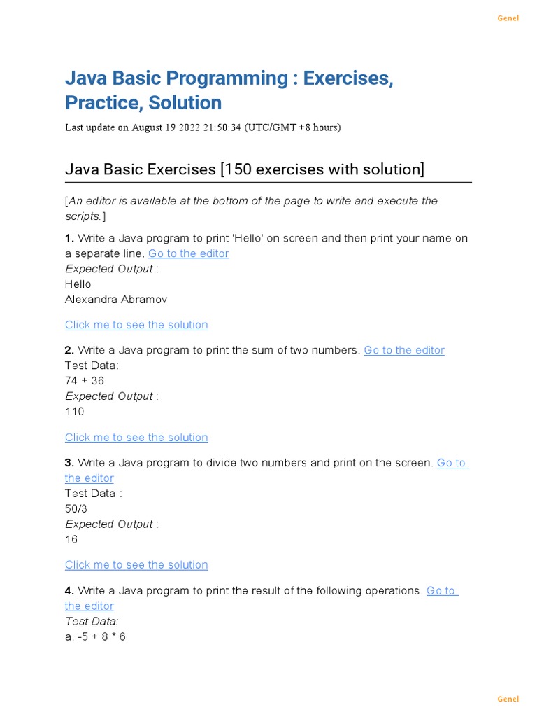 Java Basic Programming Pdf Computer Programming Software Development