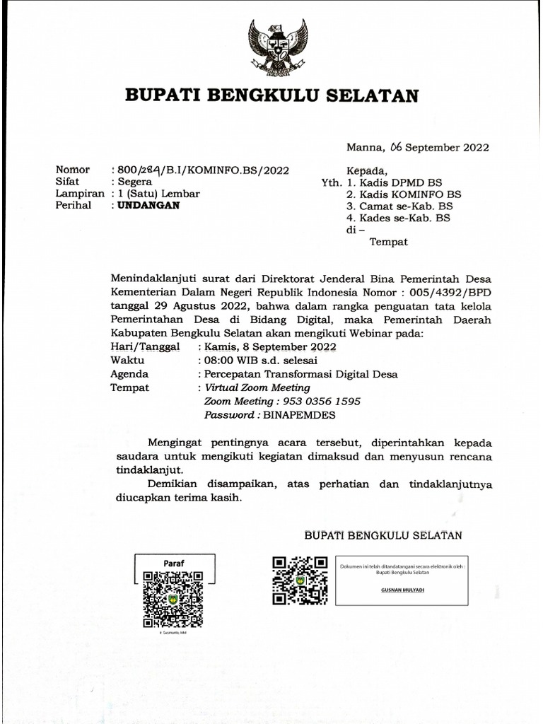 TTD Bupati BS Percepatan Transformasi Digital Desa - Signed - Signed | PDF