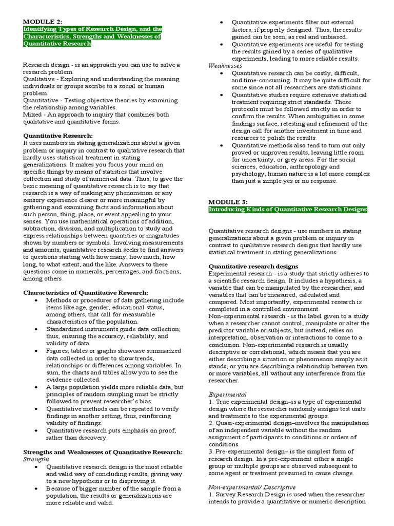 Research Final Exam Reviewer | PDF | Quantitative Research | Statistics