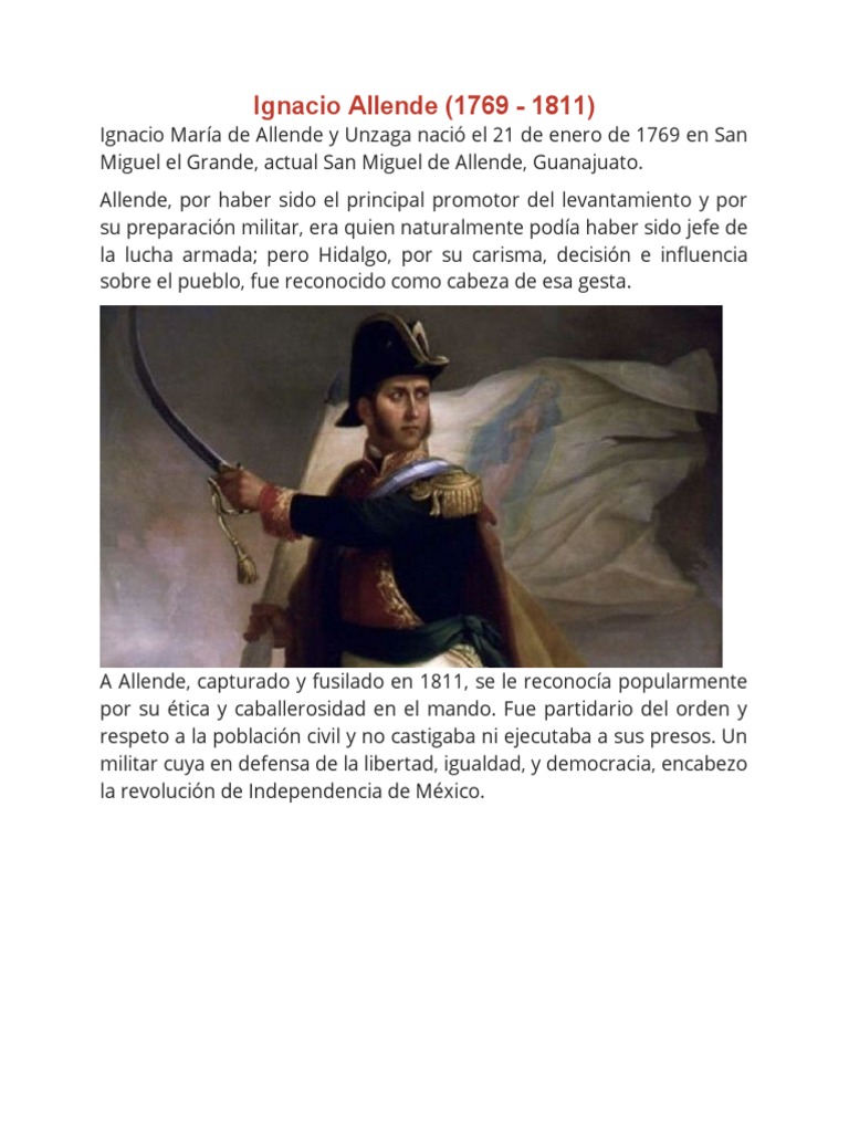 Ignacio Allende (1769 - 1811) | PDF