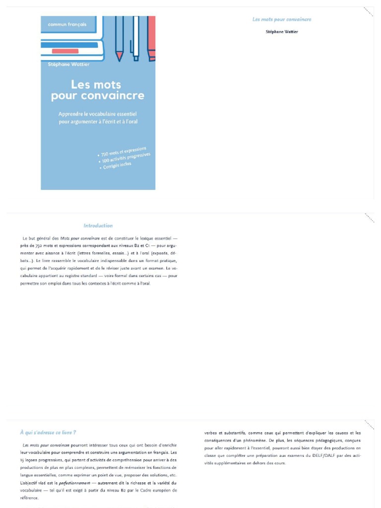 Les Mots Pour Convaincre | PDF
