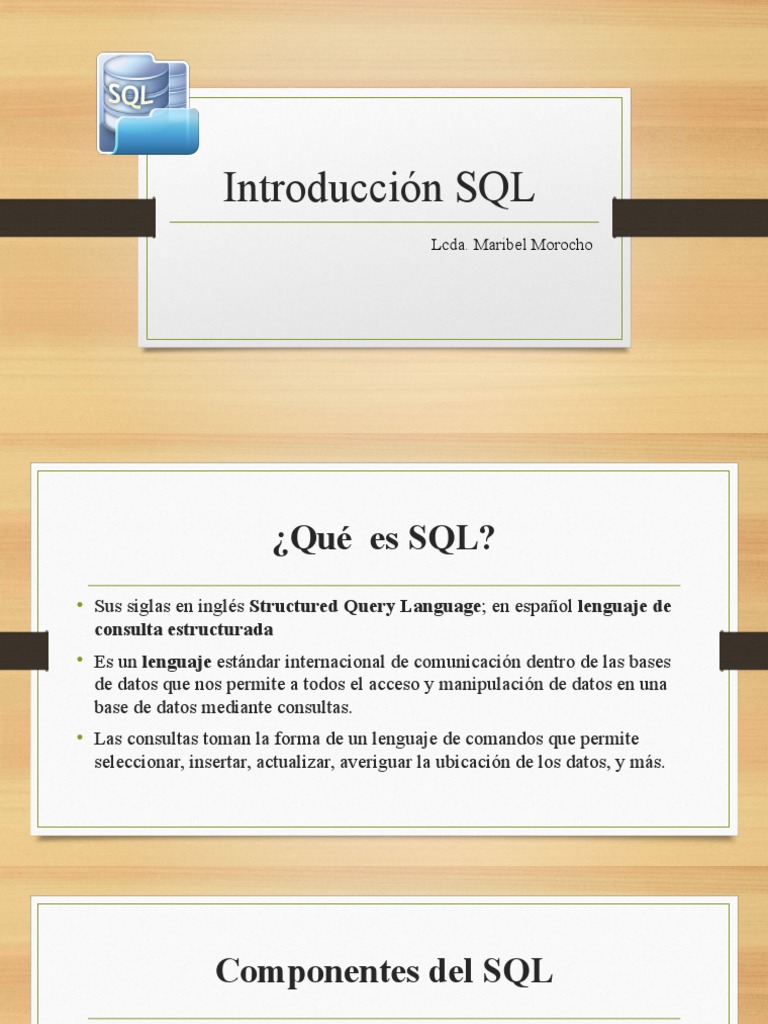 Introduccion SQL | PDF | SQL | Software de gestión de datos Introduccion SQL | PDF | SQL | Software de gestión de datos