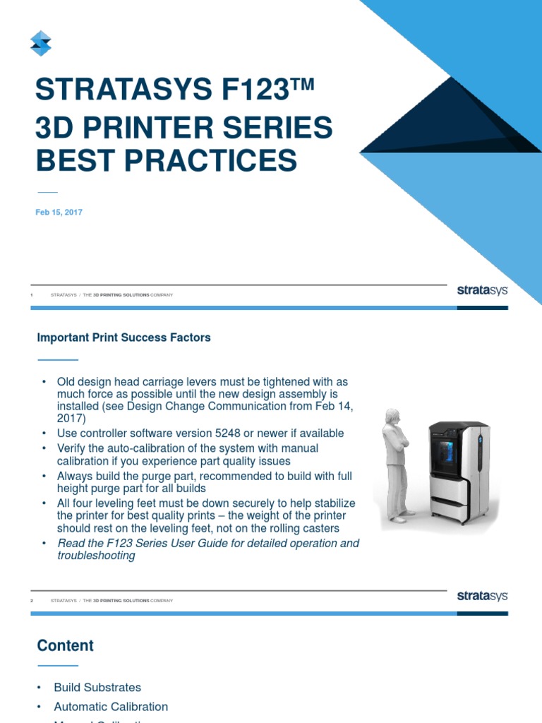 FDM Best Practice - Stratasys F123 Platform | PDF | 3 D Printing ...
