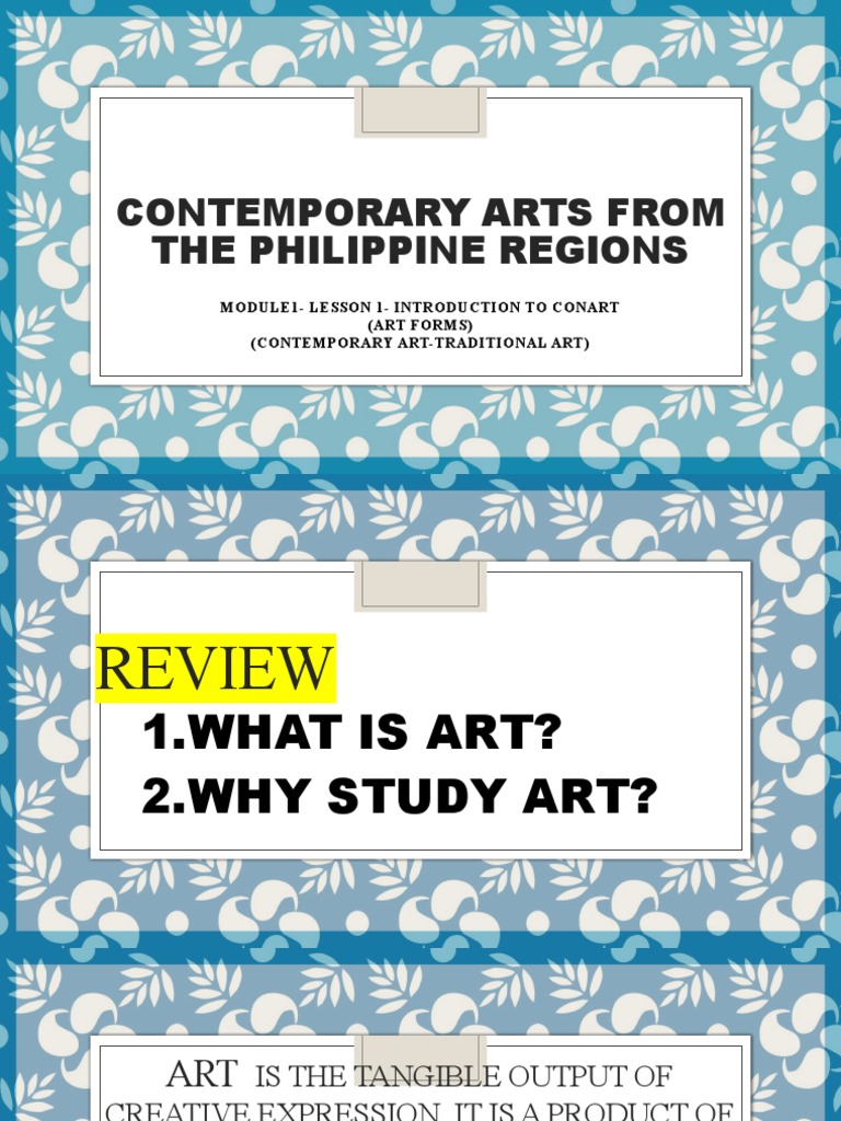 CAR Module 1 Lesson 1 Part1 | Download Free PDF | Folk Art | The Arts