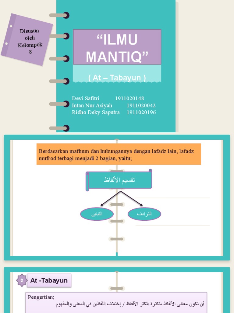 Ilmu Mantiq - Kel 8 | PDF