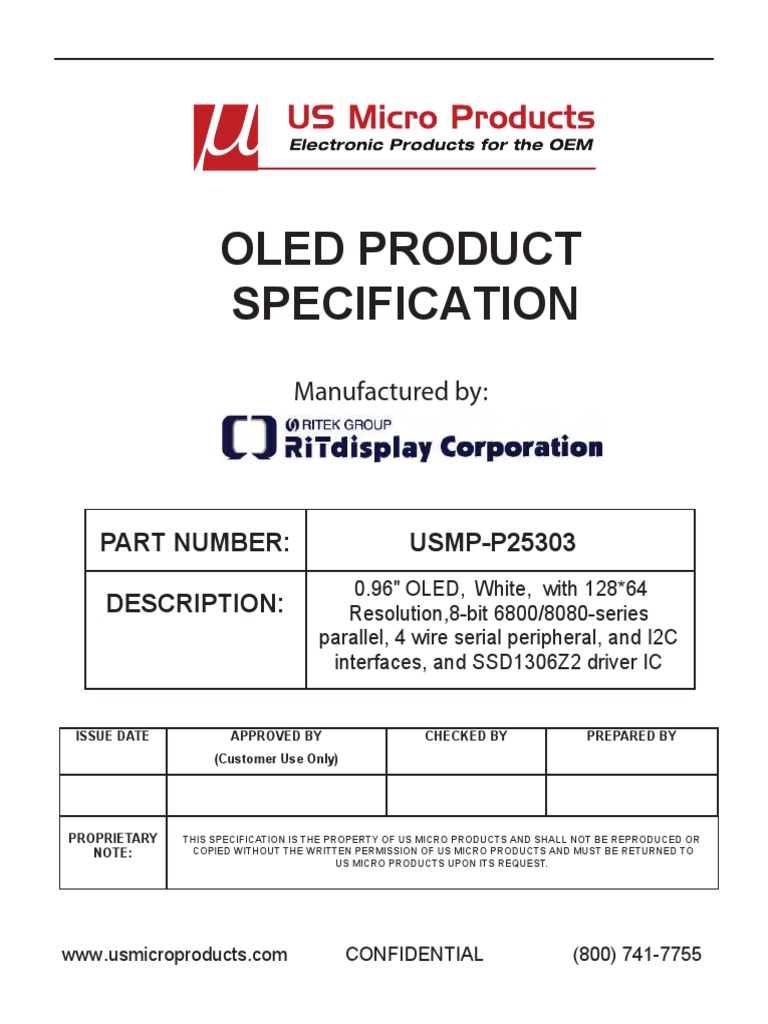 SSD1306 Datasheet | PDF | Power Supply | Specification (Technical Standard)