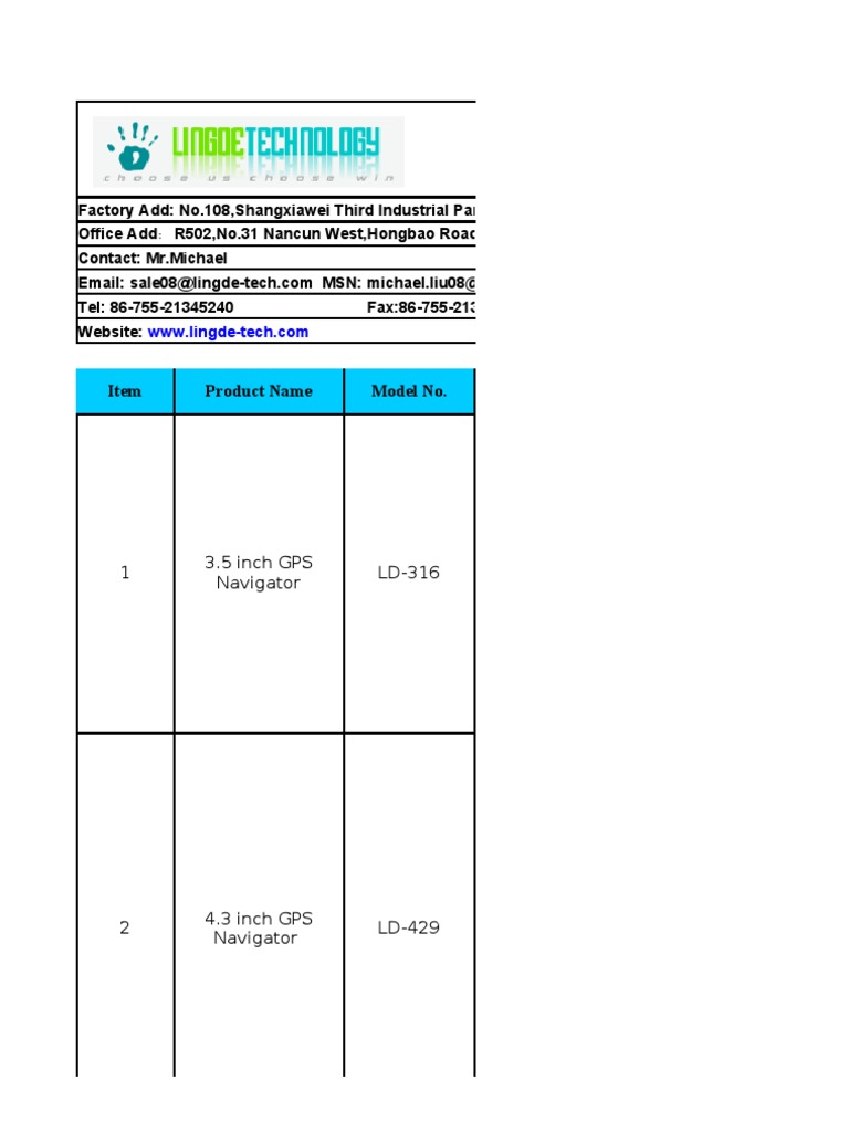 Lingde Technology (Shenzhen) Limited: Price List | PDF | Global ...