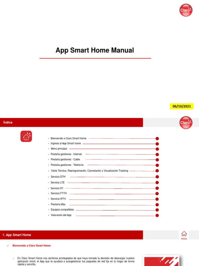 Manual de la App Claro Smart Home | PDF | Informática | Tecnología