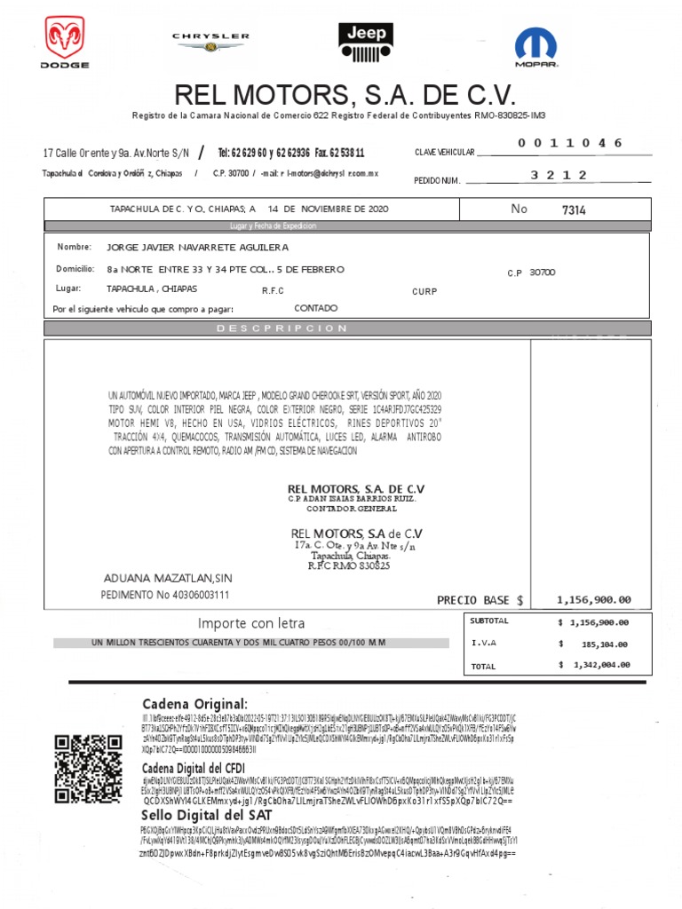 Rel Motors Jepp Grand Cherooke 2020.2 | PDF | Vehículos | Industria ...