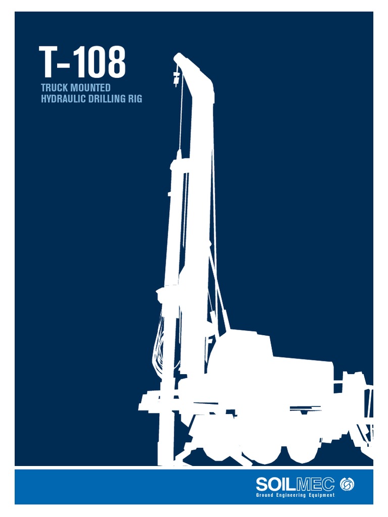 Soilmec T-108 Truck Mounted Drill Rig | PDF | Crane (Machine) | Truck