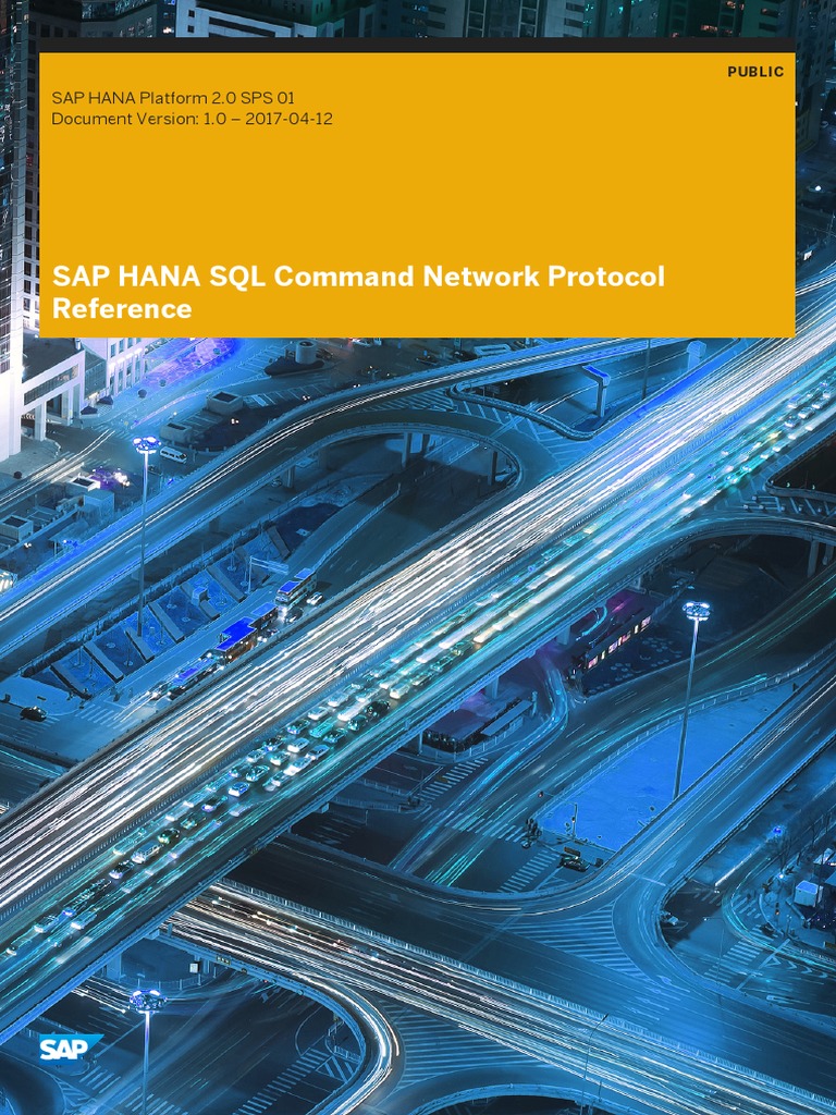 SAP HANA SQL Command Network Protocol Reference en | PDF | Integer ... SAP HANA SQL Command Network Protocol Reference en | PDF | Integer ...