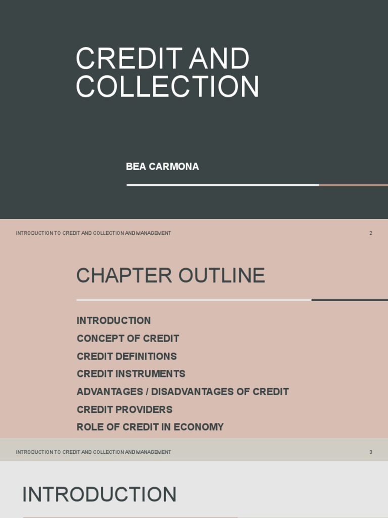 Credit and Collection | PDF | Credit | Finance & Money Management