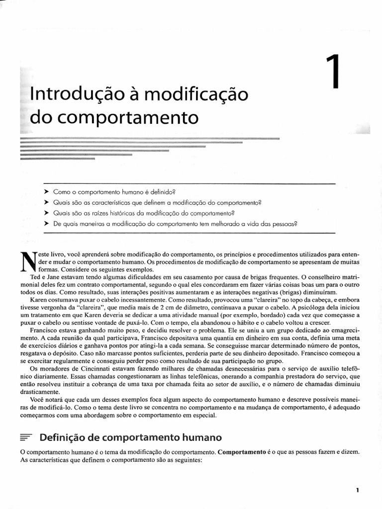MILTENBERGER (2018) Cap 1 | PDF