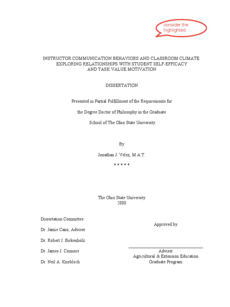 Task Value (Thesis 1) | PDF | Communication | Motivational